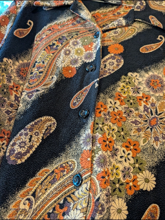 Positive Attitude | Tops | Flower Power Earth Tone Daisy Paisley ...